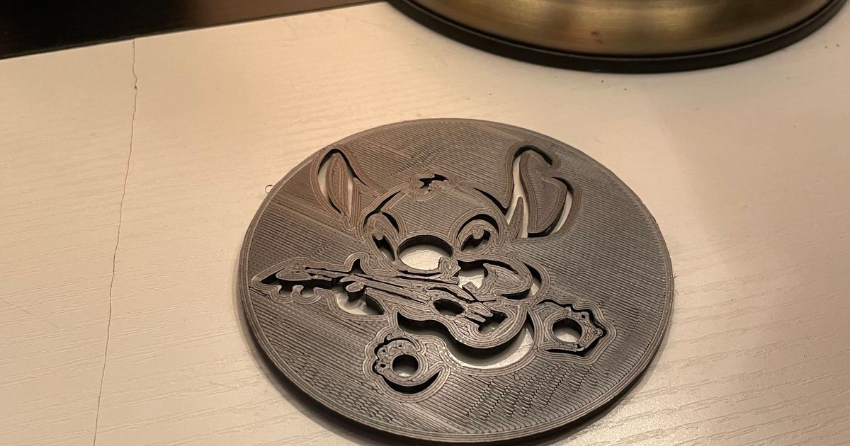 Stitch Coaster by Dylan | Download free STL model | Printables.com