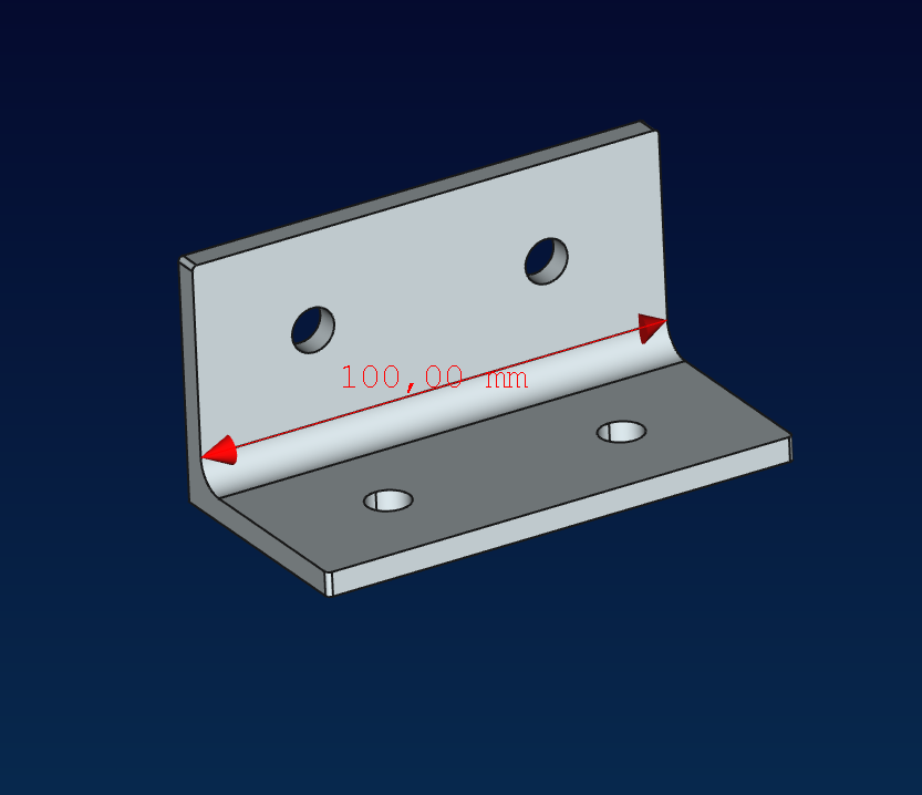 Winkel 100x50x50x5 mit 9er Bohrung / Angle 100x50x5 with 9 hole by ...