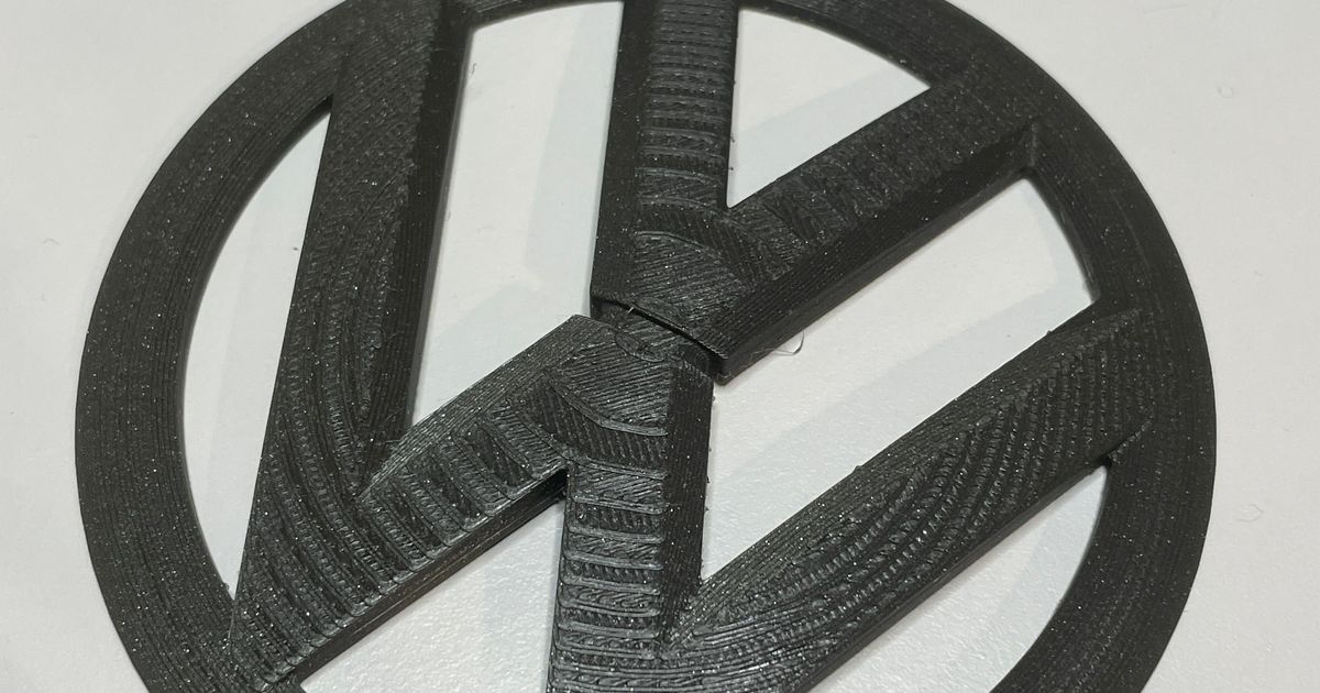 Volkswagen Logo by didac | Download free STL model | Printables.com