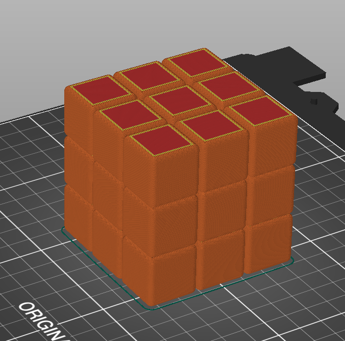 Integrated Support - The World's First Working Print in Place Rubik's ...