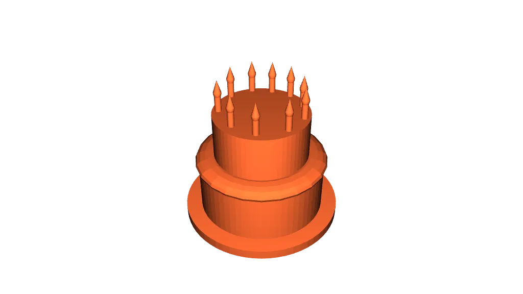 Birthday cake by Quiquermo | Download free STL model | Printables.com