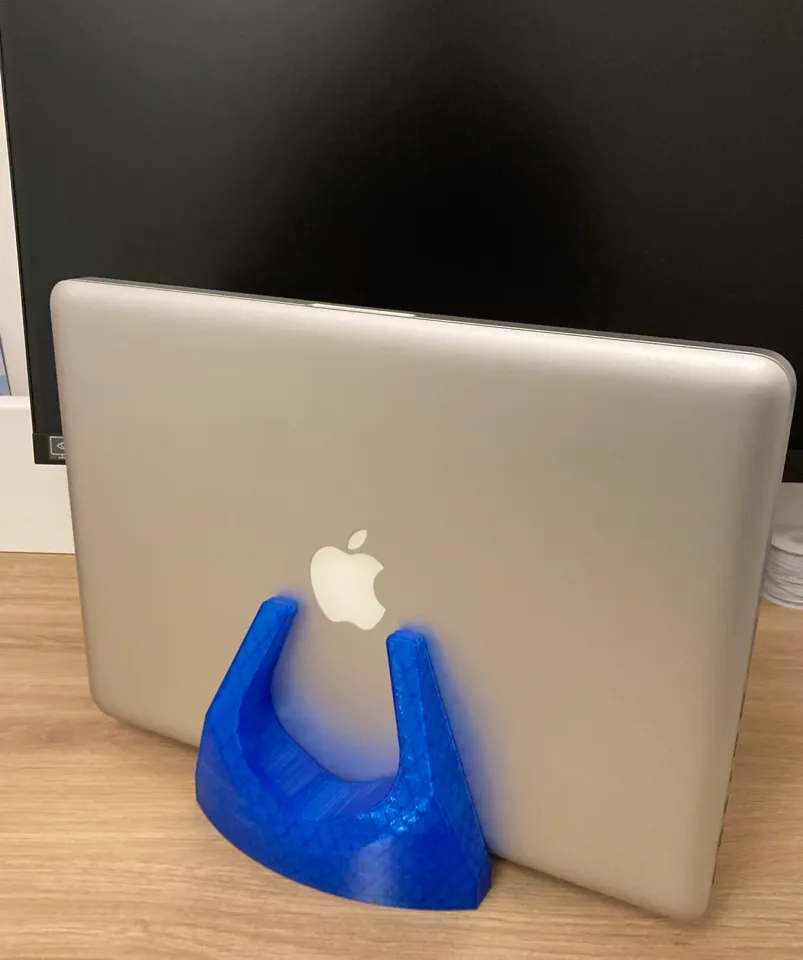 Vertical laptop stand by NuTesla | Download free STL model | Printables.com