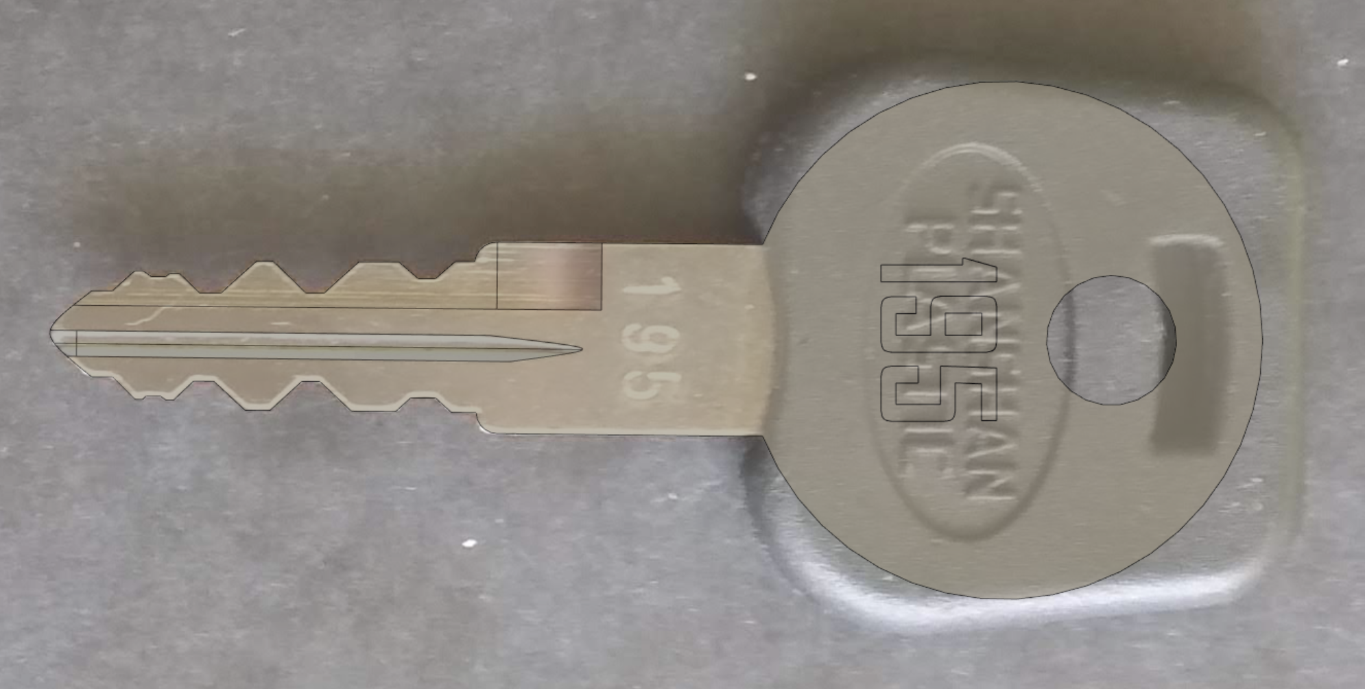 Duplicating key from a photo by KarolNI | Download free STL model ...