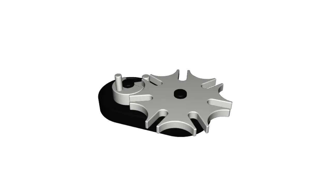 Geneva Gear Toy Mechanism by FX | Download free STL model | Printables.com