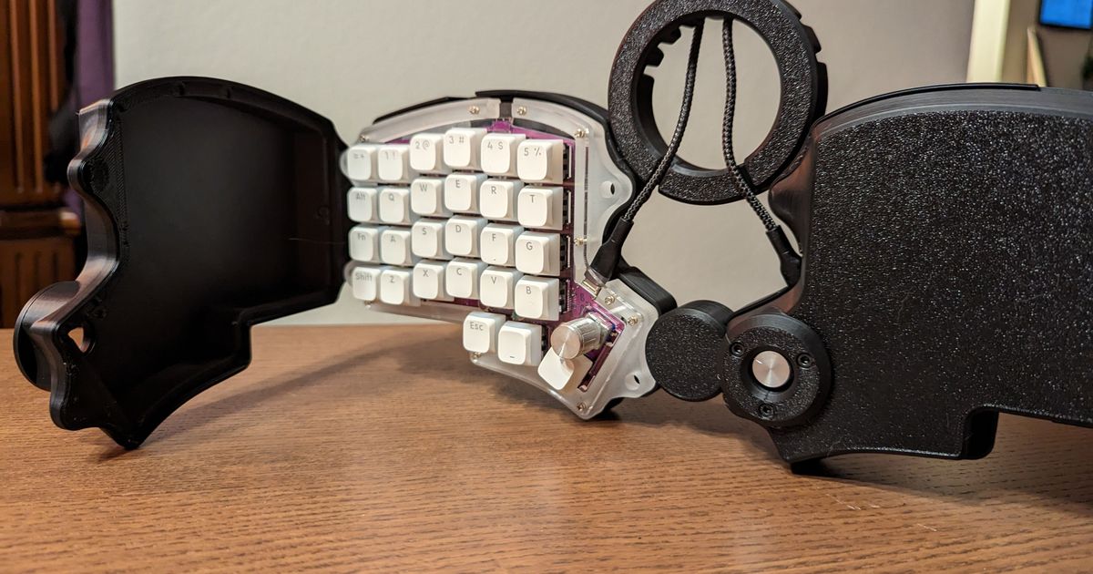 Iris Rev6a Keyboard case by JellyTitan | Download free STL model ...