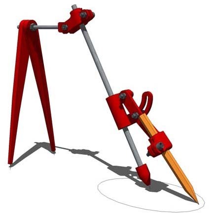 galileo's ( ellipse ) compass by ekaggrat | Download free STL model ...