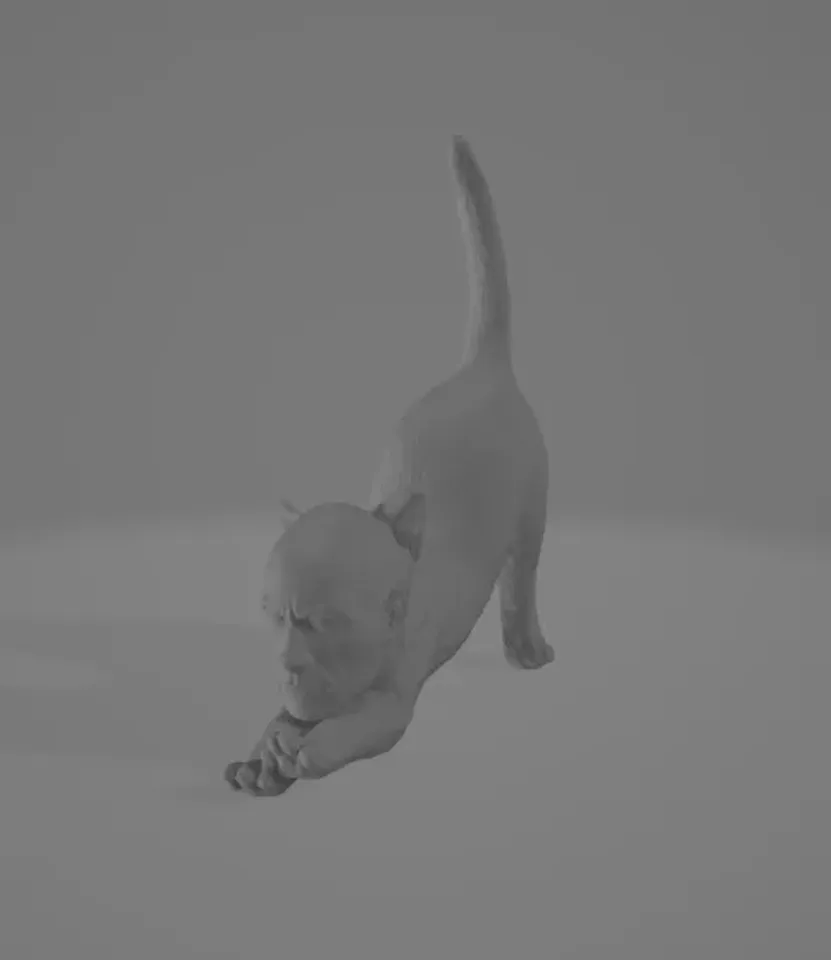 Dwayne "The Cat" Johnson by mspchill | Download free STL model ...