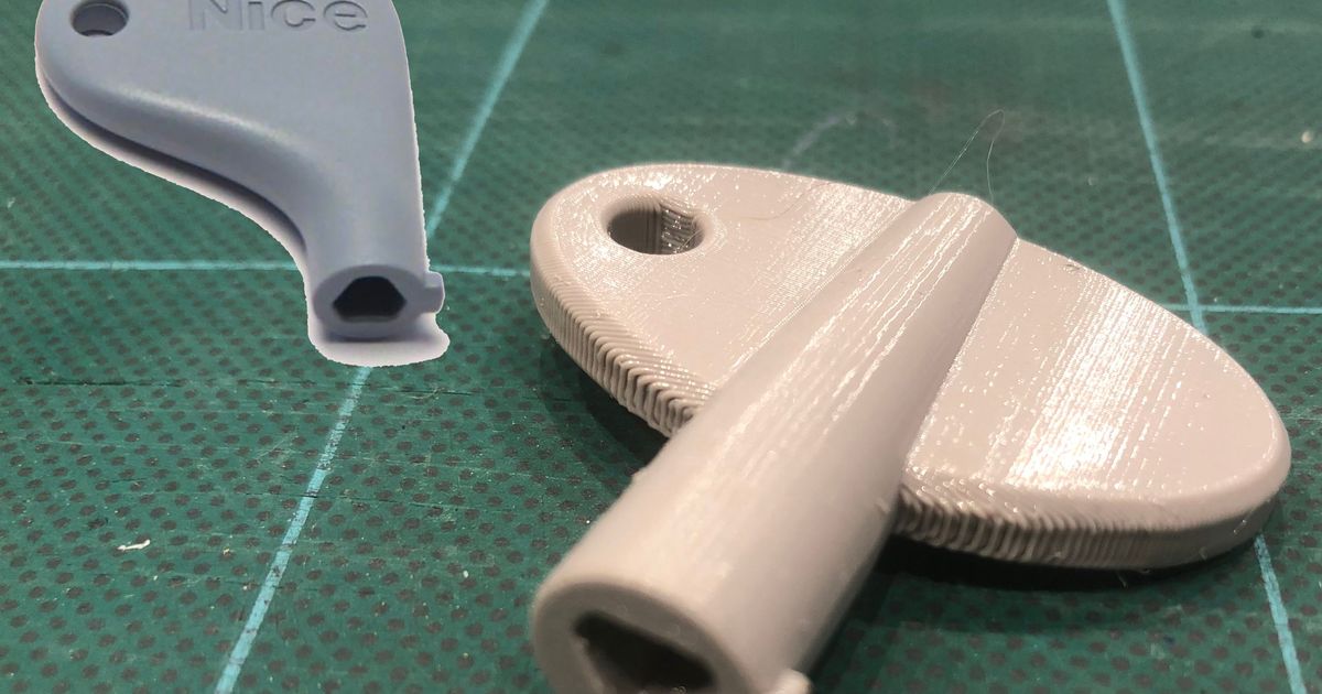 Triangular Release Key - NICE Motor by Regis | Download free STL model ...