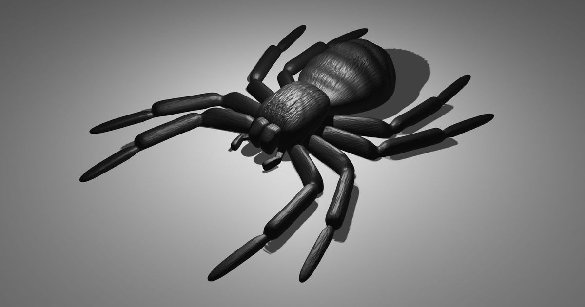Black House Spider - Flat print by Maker81 | Download free STL model ...