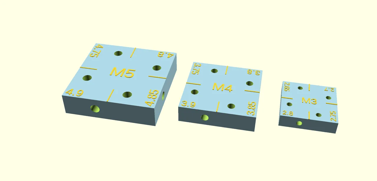 Screw hole size test by Robert | Download free STL model | Printables.com