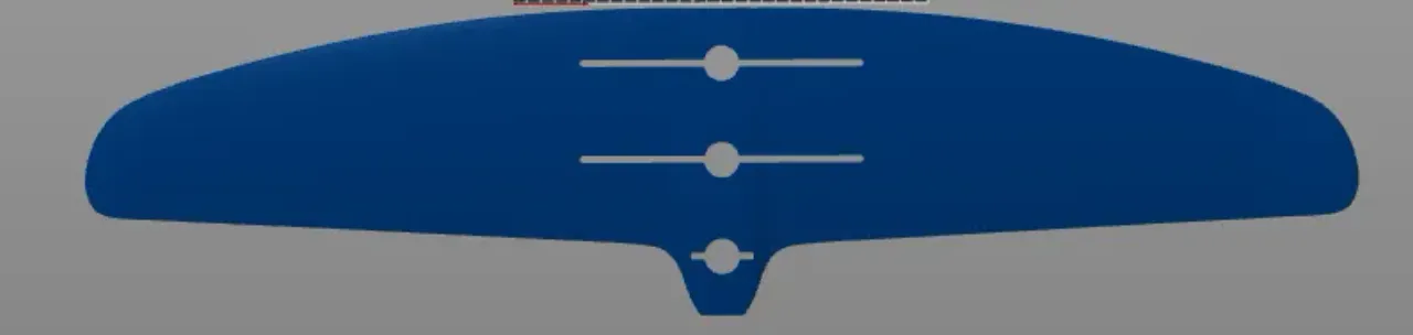 Hydrofoil Front Wing for SABFOIL Fuselage by GalinD | Download free STL ...