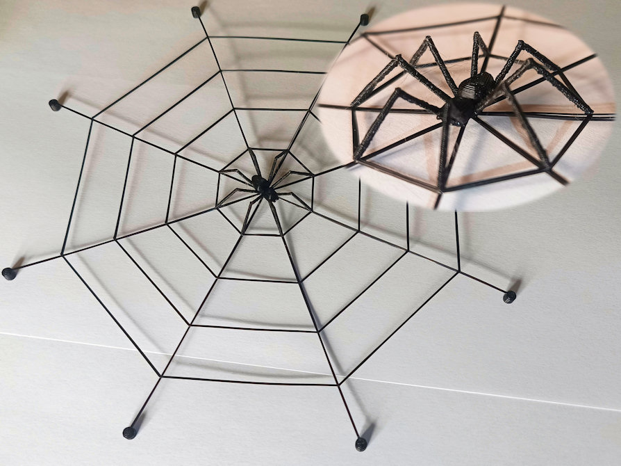 Spider in a Web of "Strings" (Project) by Wim V | Download free STL ...