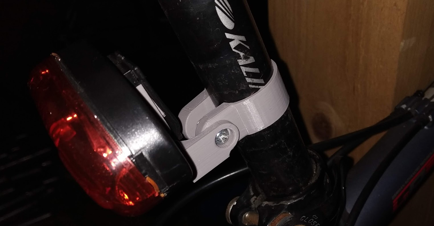 Bike backlight mount by Rafael Svoboda | Download free STL model ...