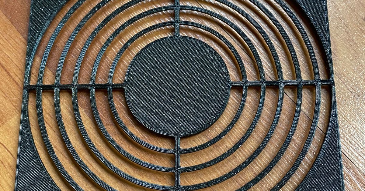 CPU Fan Grid - 12x12cm by gsatelite | Download free STL model ...