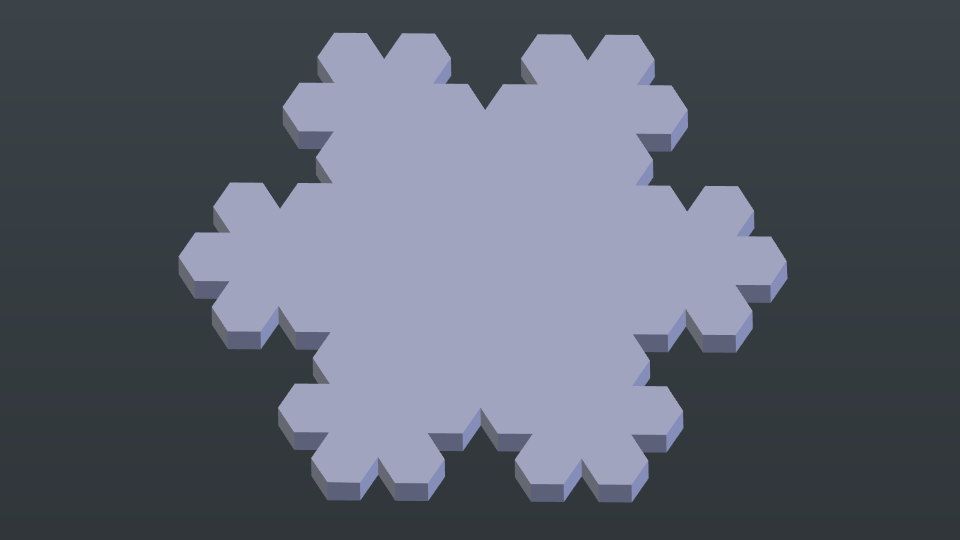 Infinite Puzzle - Koch Snowflakes by voidbubble | Download free STL ...