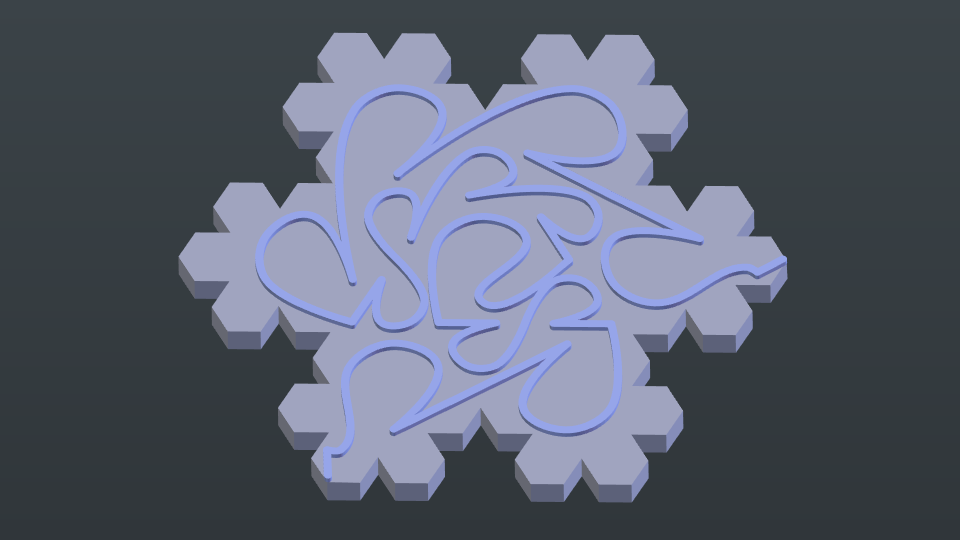 Infinite Puzzle - Koch Snowflakes by voidbubble | Download free STL ...