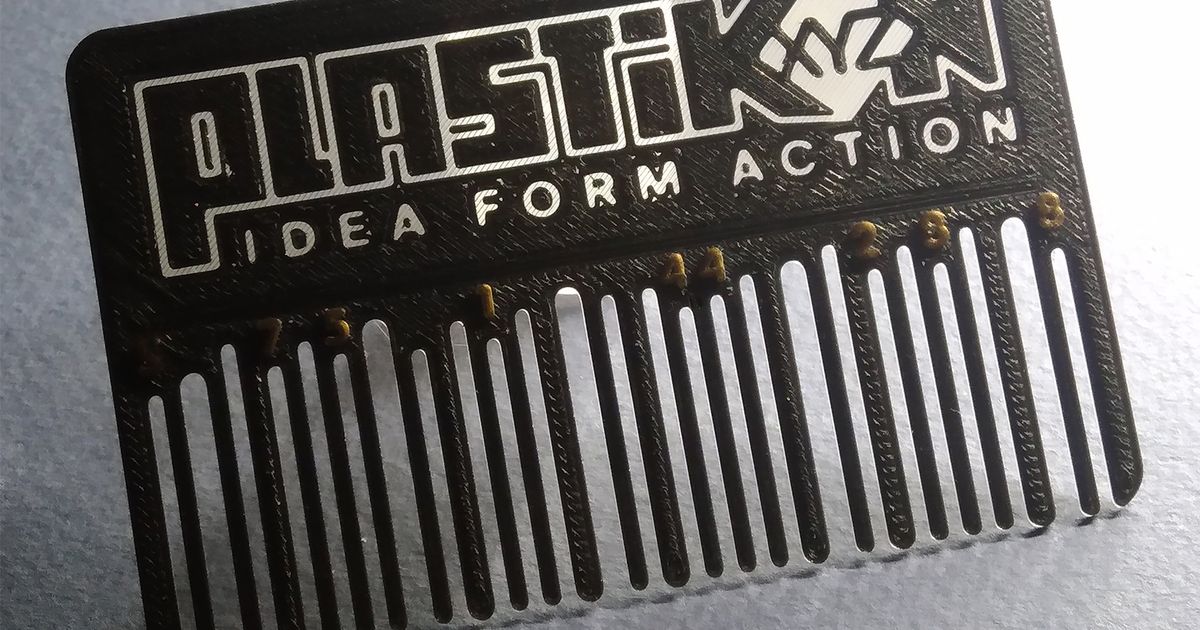 COMB card by PLASTIKON | Download free STL model | Printables.com