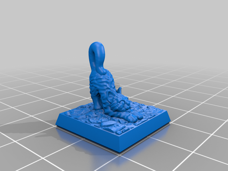 Cat 28mm (Supportless, FDM-friendly) by Brite Minis | Download free STL ...