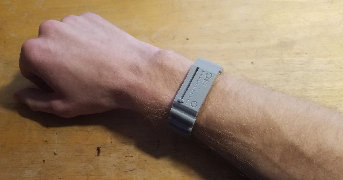 Face Touch Counter Bracelet by Brett | Download free STL model ...