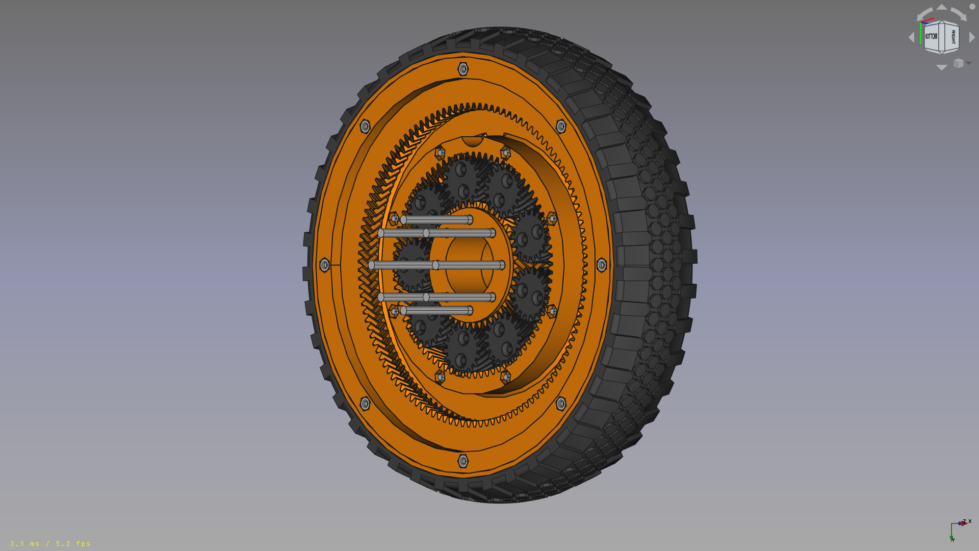 Wheel for VITULUS by Robert Lacina | Download free STL model | Printables.com