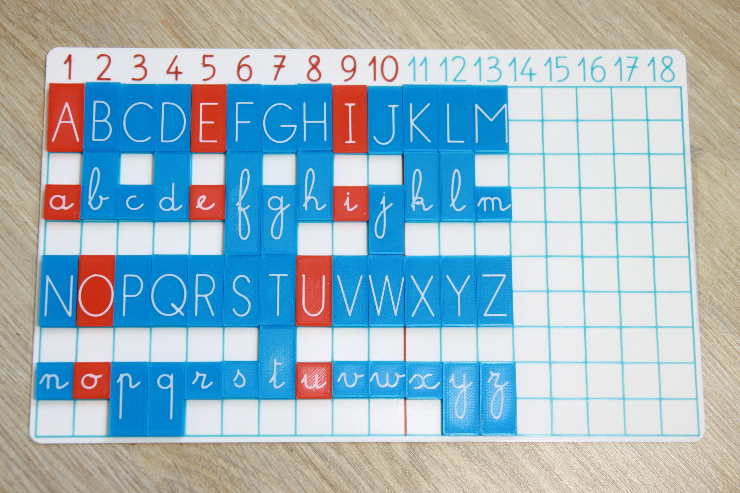 Learning numbers & letters - Montessori (customizable) von Jeff ...