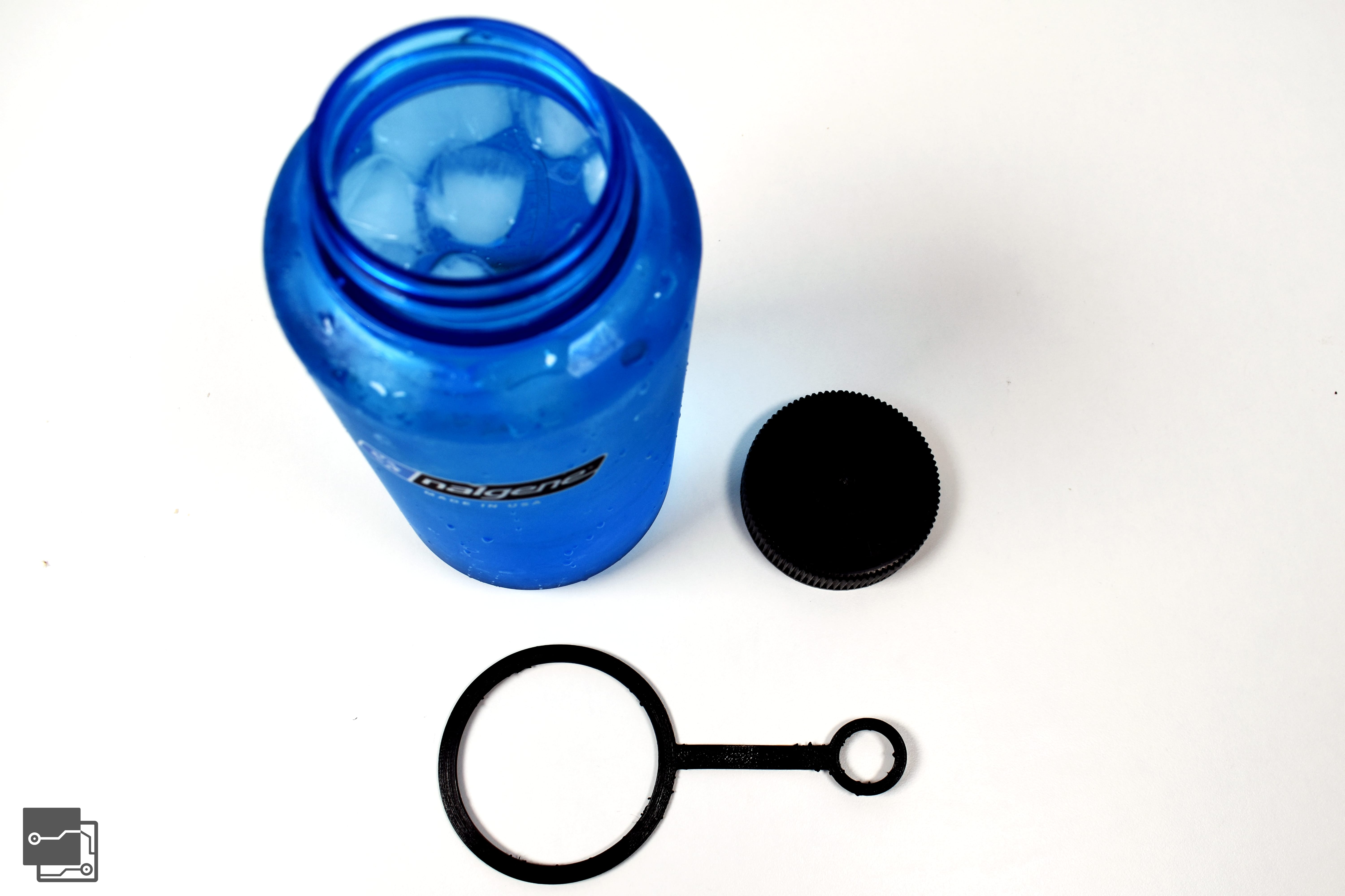 Nalgene 1L bottle cap strap repair by Open Hardware Designs | Download ...