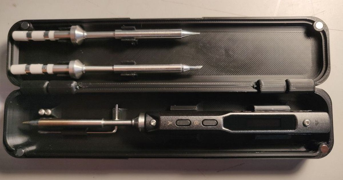 TS100 Soldering Iron Case & Tip Holder Remix for PLA by LoK | Download ...