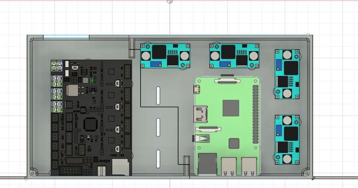 Bigtreetech SKR E3 Mini + Rasperry Pi 2/3 + 3 LM2596 + Noctua Fan ...