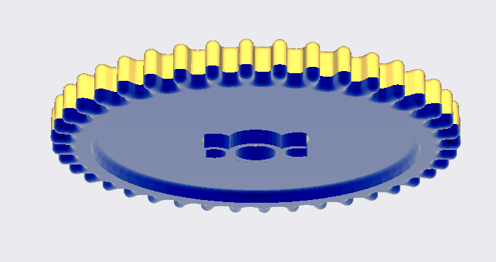 Double Gear With 8 and 40 Teeth by B._.render | Download free STL model ...