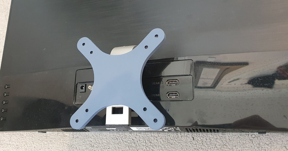 VESA Mount Adapter for AOC Monitors by Gruthius | Download free STL ...
