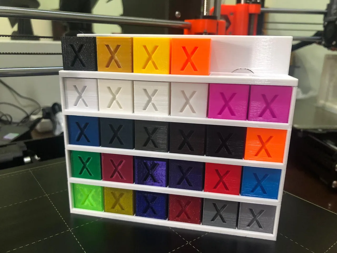 20mm Calibration Cube Rack by HateK | Download free STL model ...