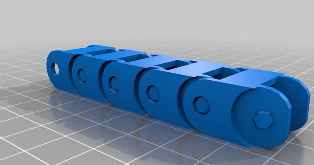 My Customized Fully Parametric Cable Chain by nullz | Download free STL ...