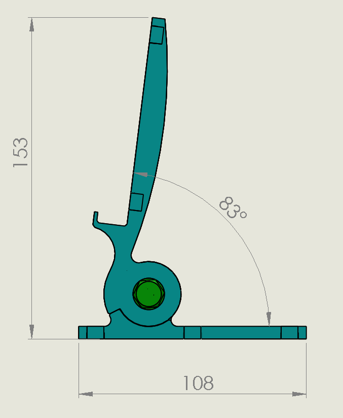 3D Desktop Stand - Variable Angle (Version 2) by Schpiza | Download ...