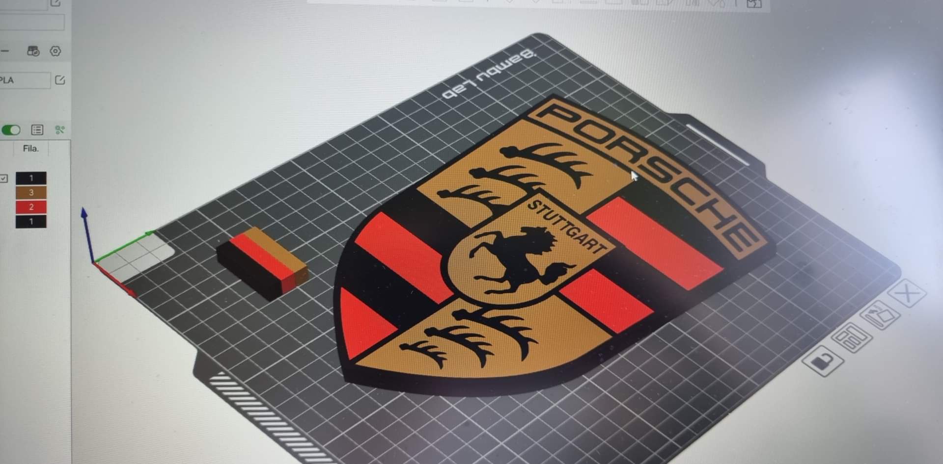 Porsche logo multicolour par Kerre | Téléchargez gratuitement un modèle ...