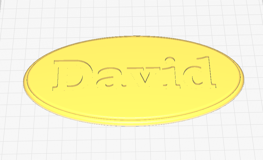 Name Tag David by TAB | Download free STL model | Printables.com