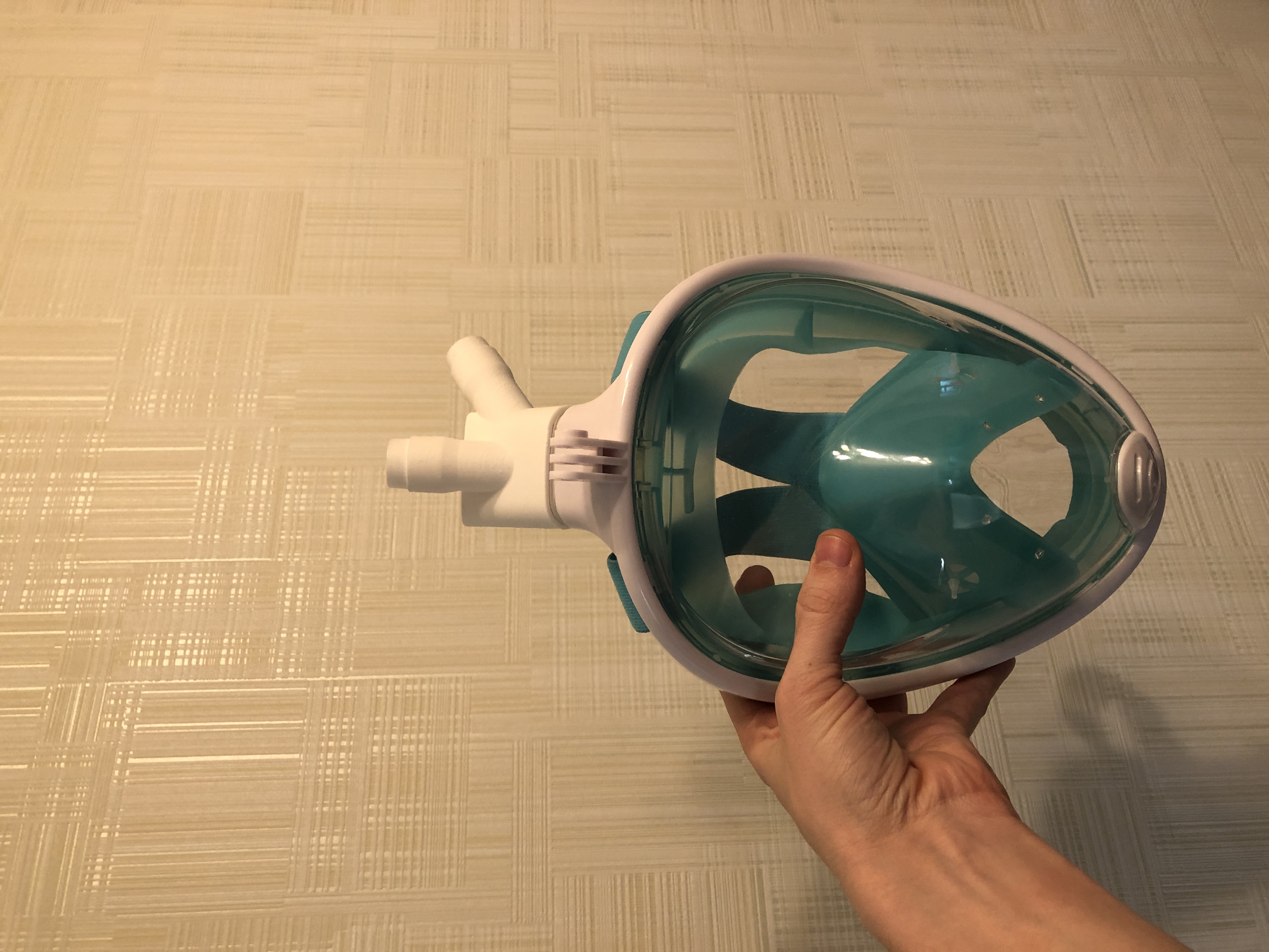 Ventilator connector for various snorkeling masks, C-PAP therapy ...