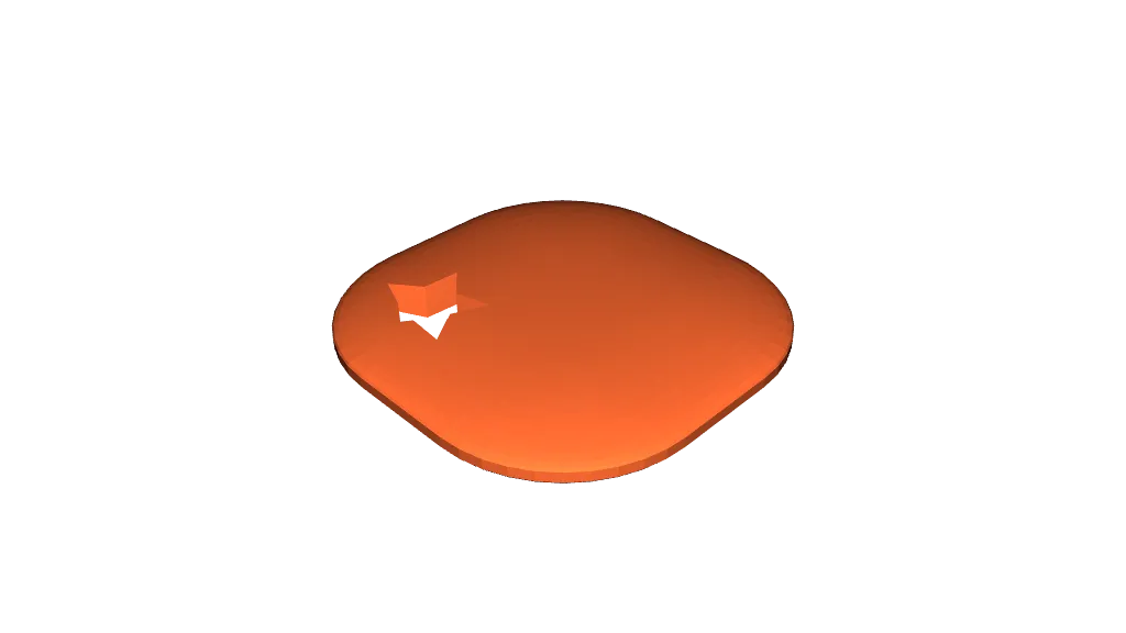 Blank keychain with star hole by waitwott | Download free STL model ...