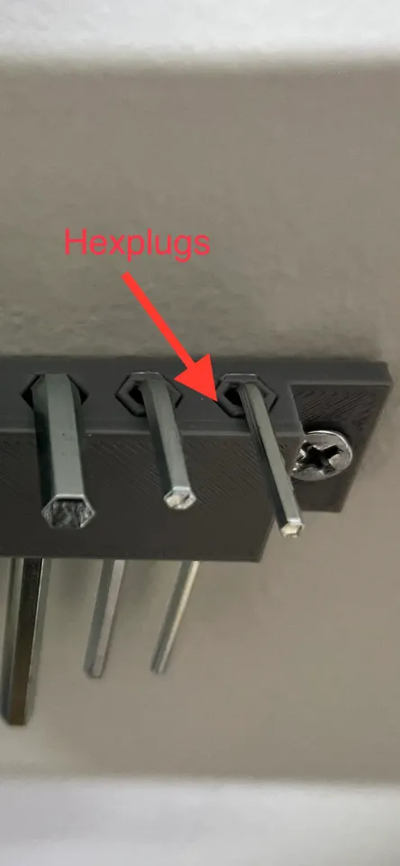 Wall mounted allen key / hex key holder by 3DJourney | Download free ...