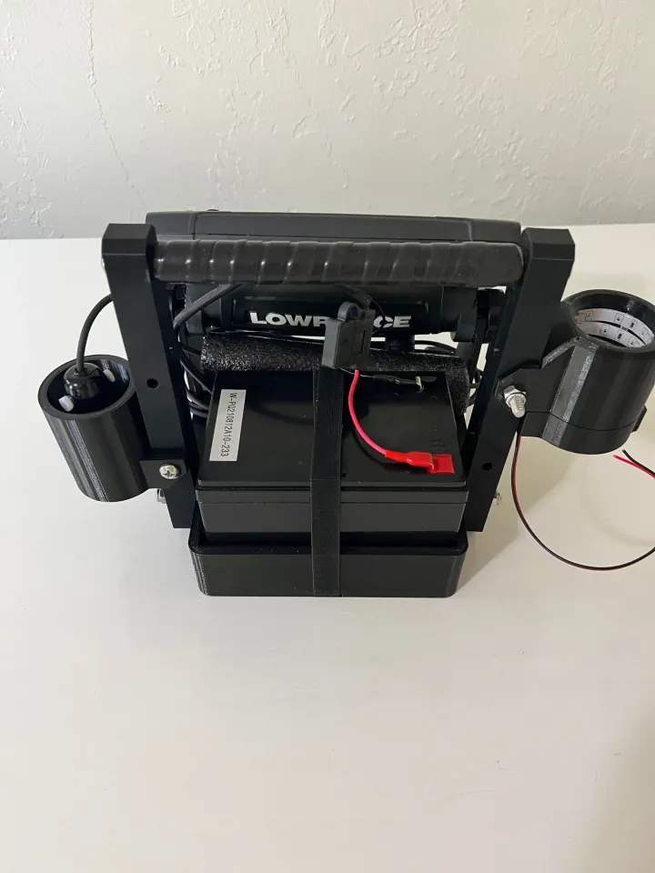 Modular Ice Fishing Shuttle for Lowrance Hook7 by BruceDemski ...