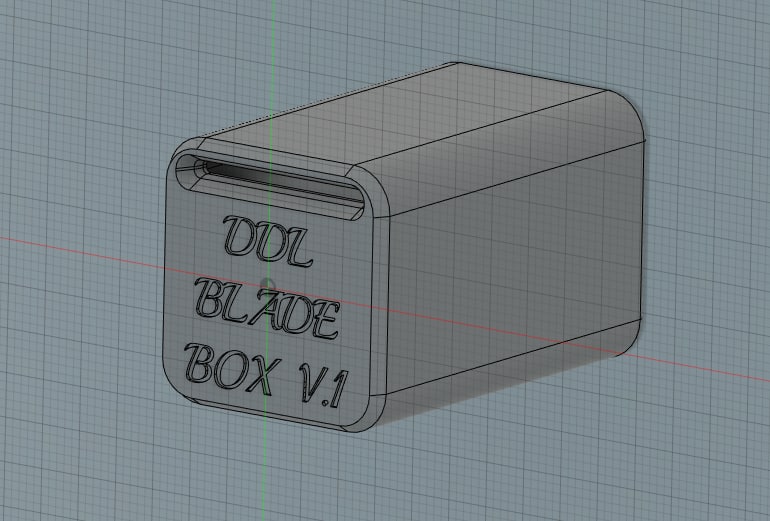 ddl sharps razor blade box container by ddl.vnt | Download free STL ...