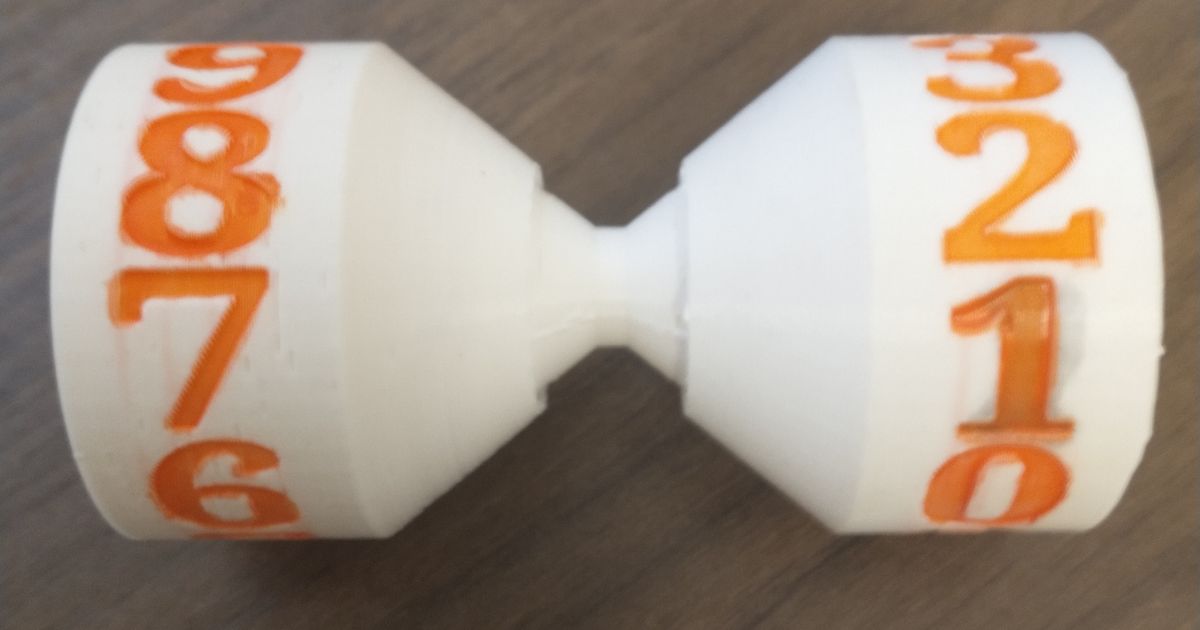 Two digit Counter, print in one. by NagyBig | Download free STL model ...