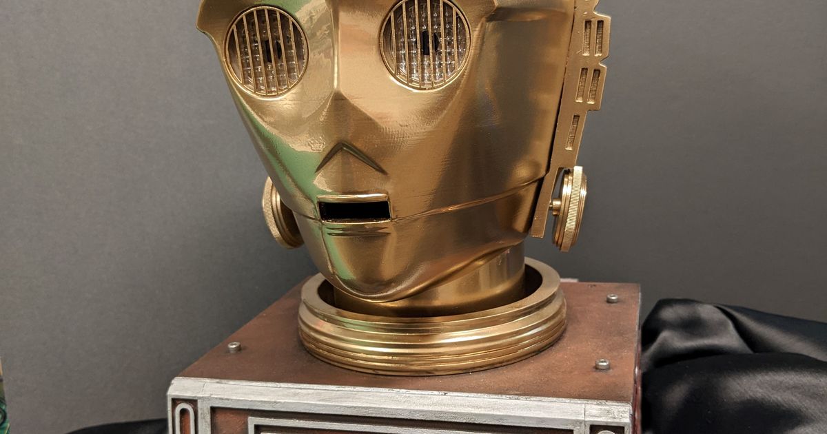Animated C-3PO Head by MakerDan | Download free STL model | Printables.com