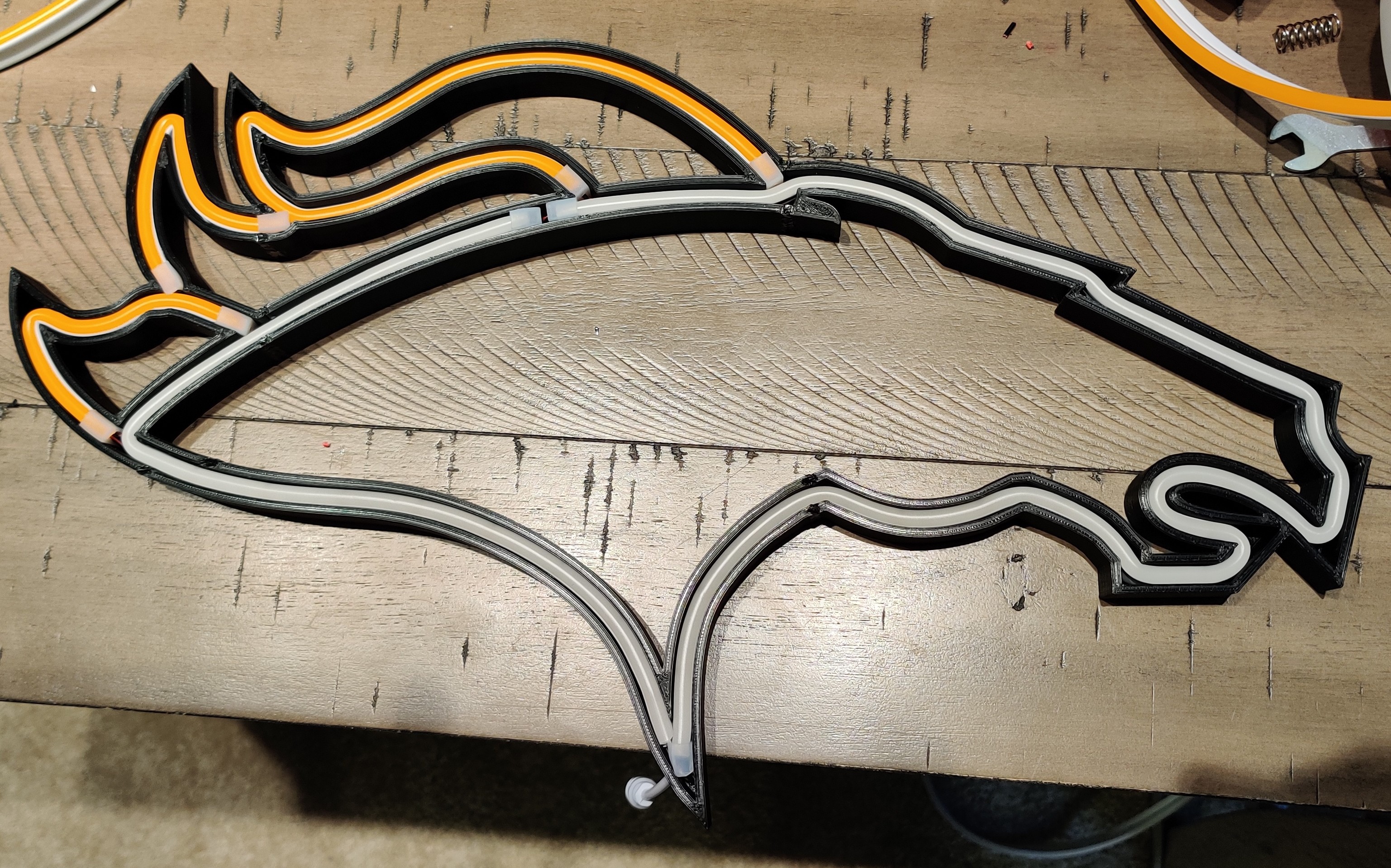broncos led logo by steve318 | Download free STL model | Printables.com