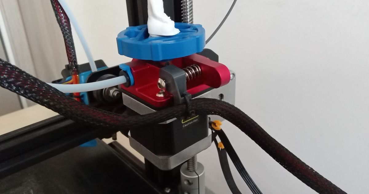 Creality metal extruder cable strain relief by Pali | Download free STL model | Printables.com