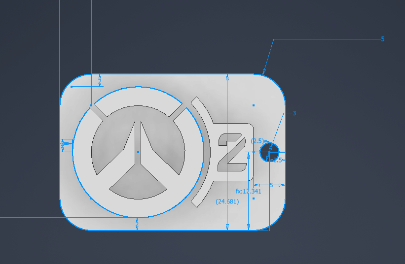 Simple Overwatch 2 Keychain (2 types) by Václav Kasan | Download free ...