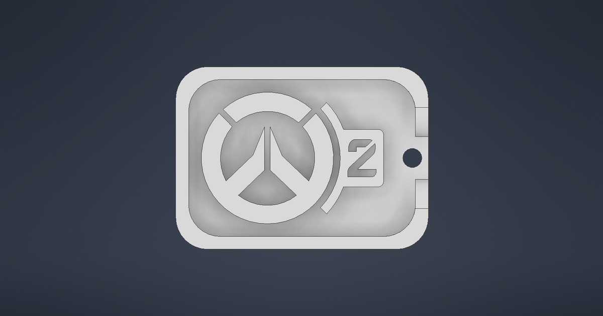 Simple Overwatch 2 Keychain (2 types) by Václav Kasan | Download free ...