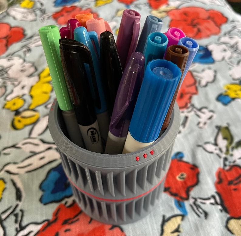 Pen Holder Vase design by 3DdesignSpot | Download free STL model ...