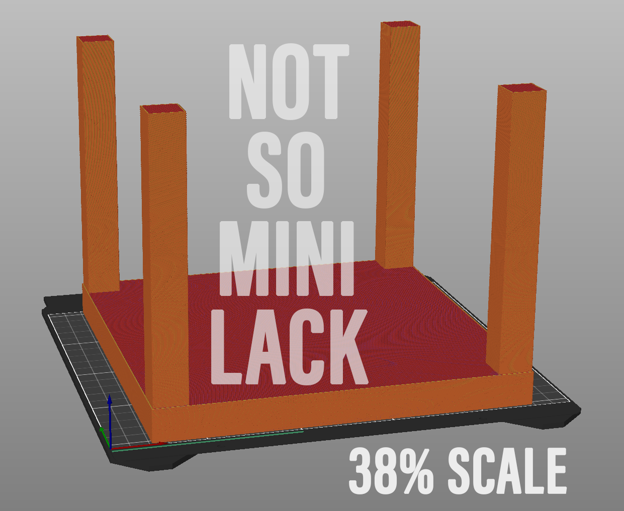 38% scale Ikea Lack 1-piece by Triple G Workshop | Download free STL ...
