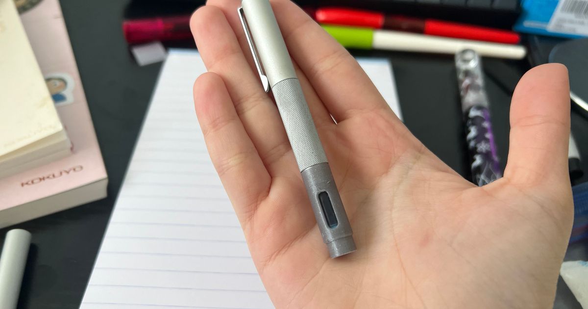MUJI Aluminum Fountain Pen Teeny Body by Reflekks | Download free STL ...