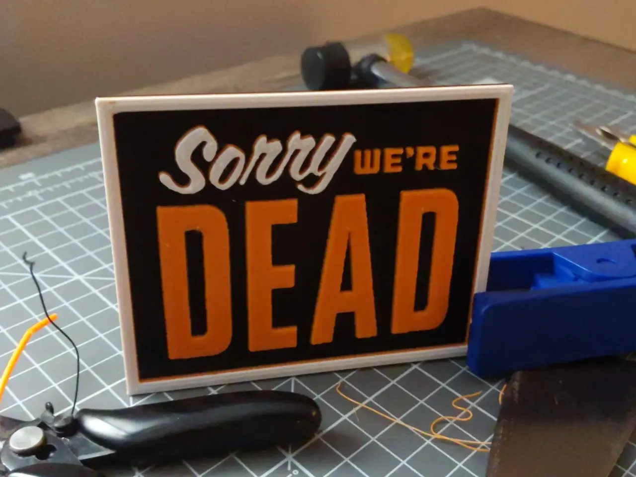 Sorry DEAD Sign by gleonard3 | Download free STL model | Printables.com